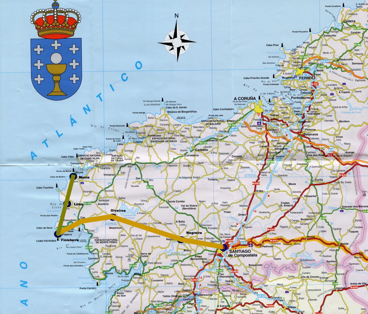 2011 – Camino Fisterra – Muxia / Santiago de Compostela – Fisterra ...